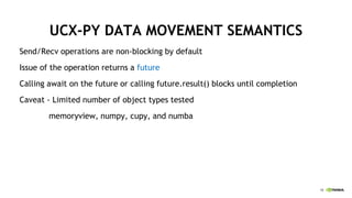 UCX-Python - A Flexible Communication Library for Python Applications | PPT