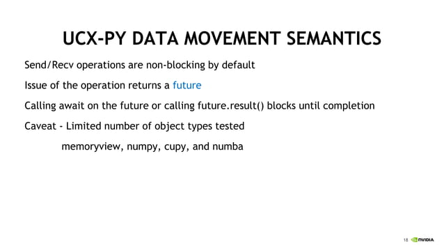 Ucx Python A Flexible Communication Library For Python Applications Ppt