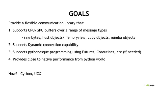 Ucx Python A Flexible Communication Library For Python Applications Ppt