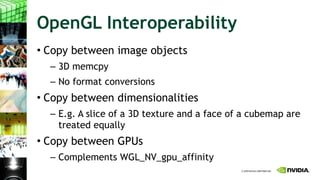 GTC 2009 OpenGL Gold | PPT | Graphics Software | Computer Software and Applications