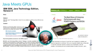 Easy and High Performance GPU Programming for Java Programmers | PPT