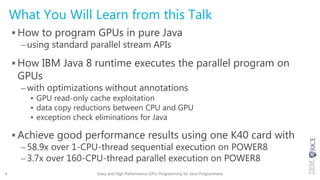 Easy and High Performance GPU Programming for Java Programmers | PPT