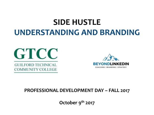 Branding Your Side Hustle | PPT