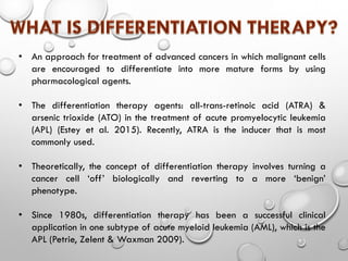 Differentiation Therapy in Acute Promyelocytic Leukemia | PPT