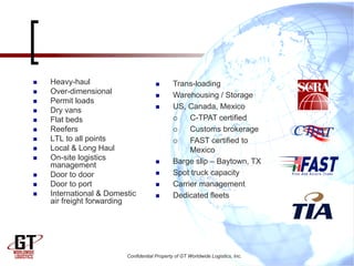 Gt Company Presentation Template | PDF