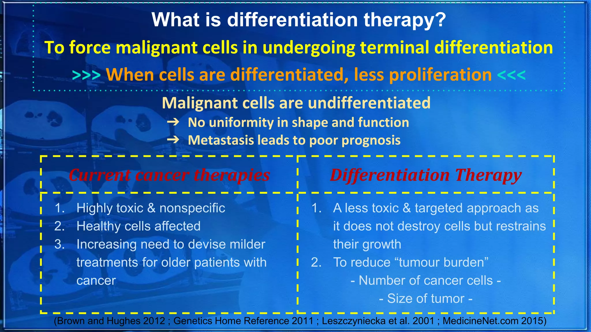 Differentiation Therapy "A Breakthrough for Cancer" | PDF