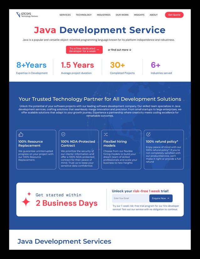 Java Development Services | PDF