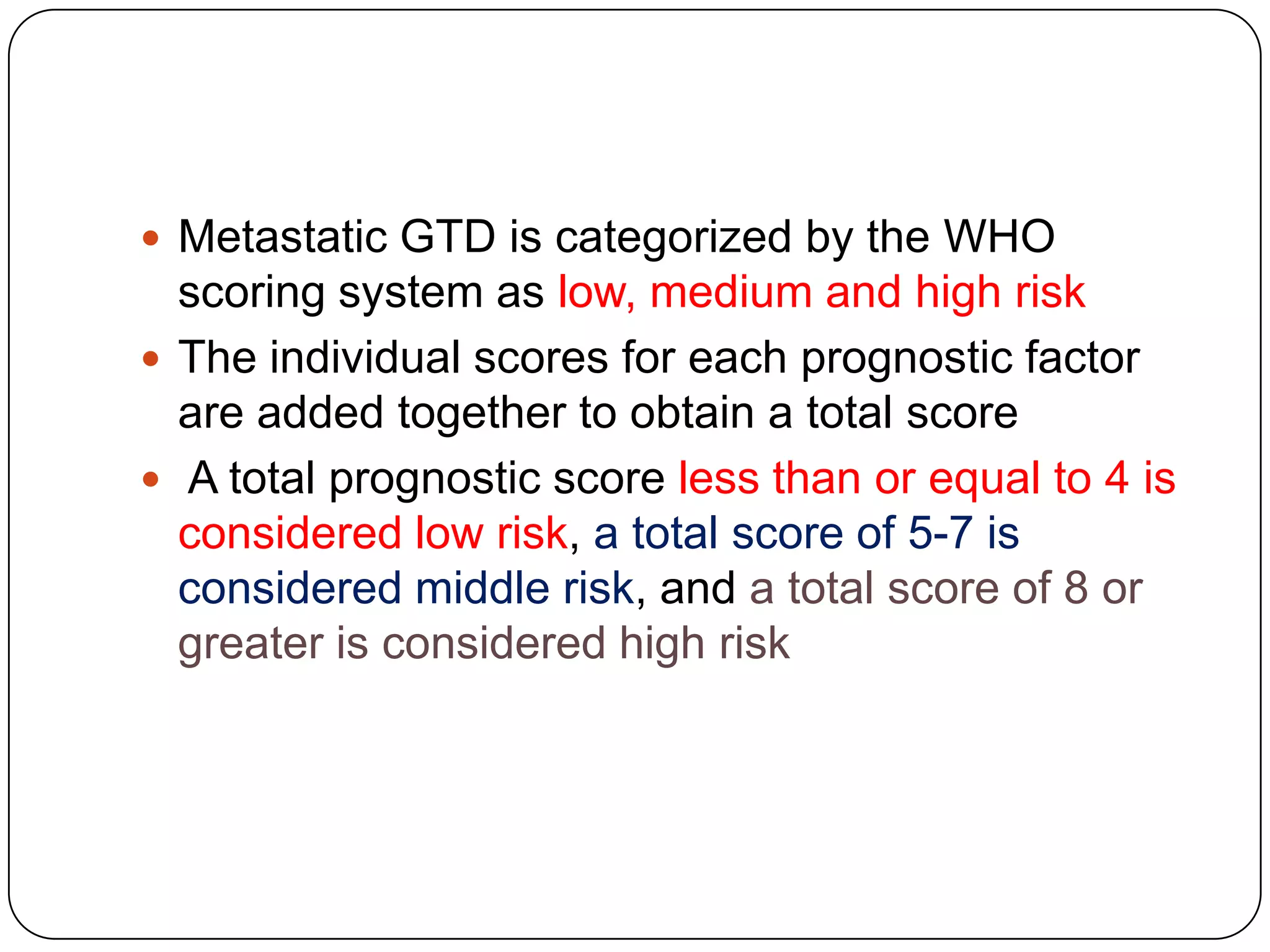 Gestational trophoblastic disease | PPTX