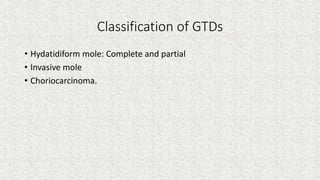 Gestational trophoblastic diseases: A review for PG preparation | PPTX