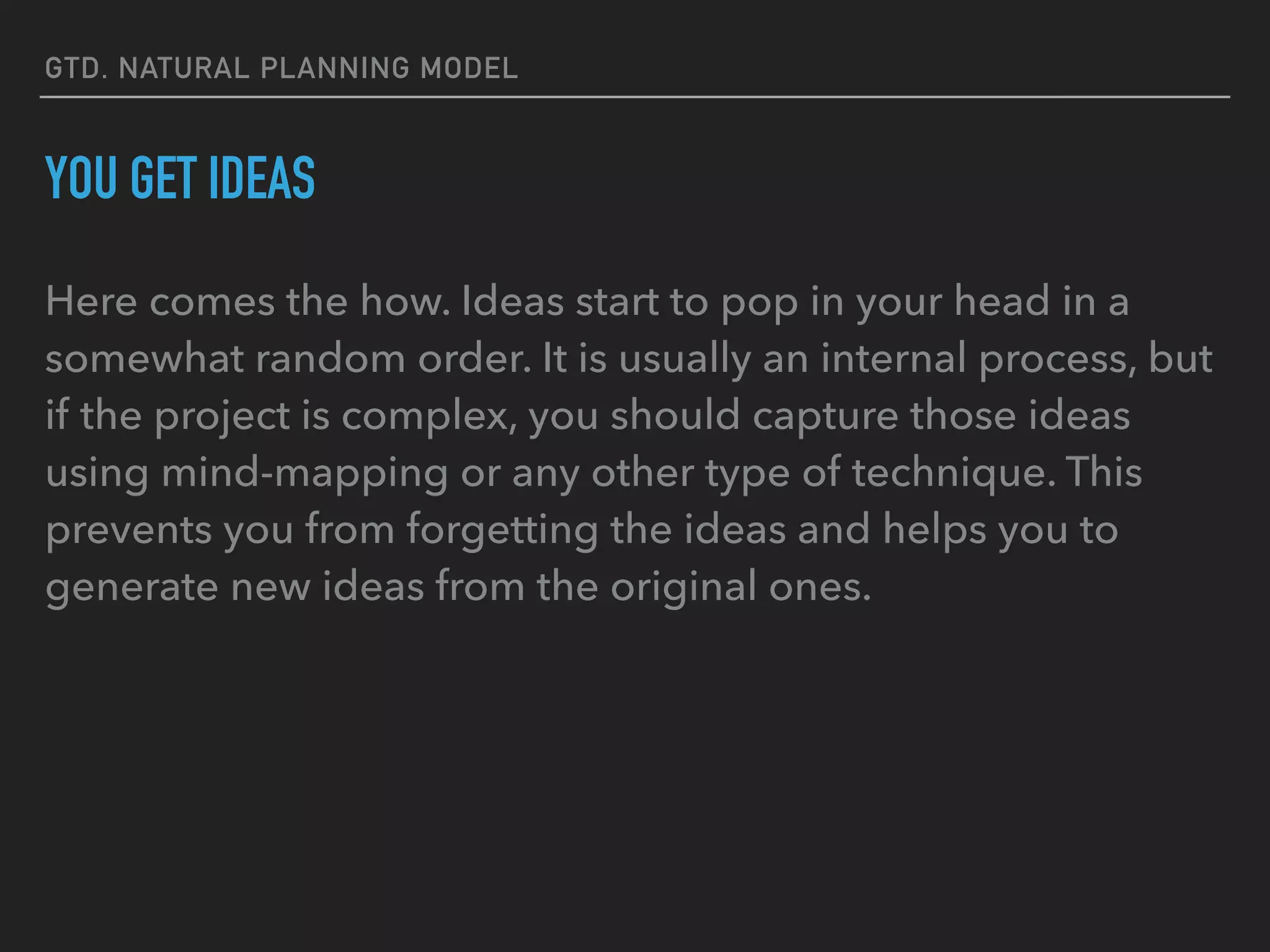 GTD. Natural Planning Model | PDF