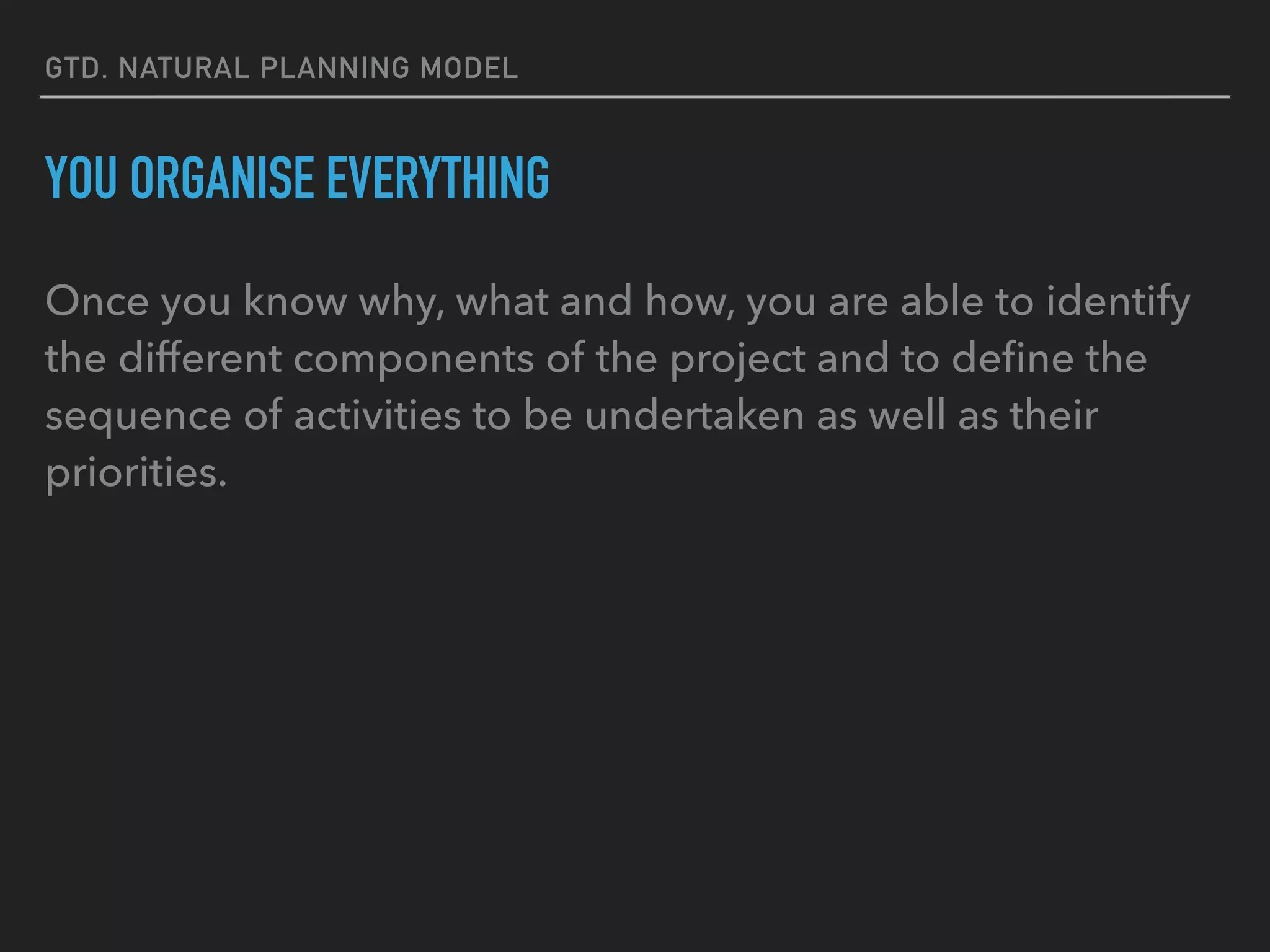 GTD. Natural Planning Model | PDF