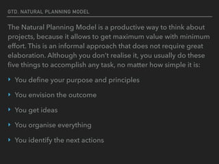 GTD. Natural Planning Model | PDF