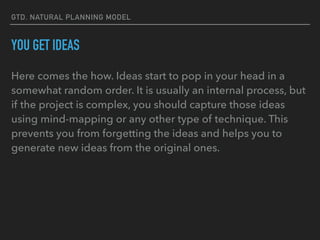 GTD. Natural Planning Model | PDF