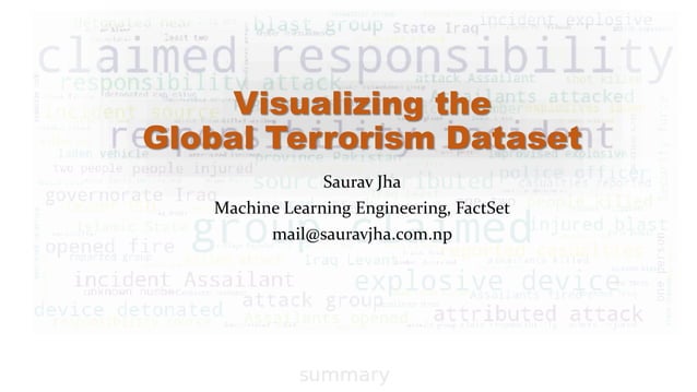 Visualizing the Global Terrorism Database | PPTX