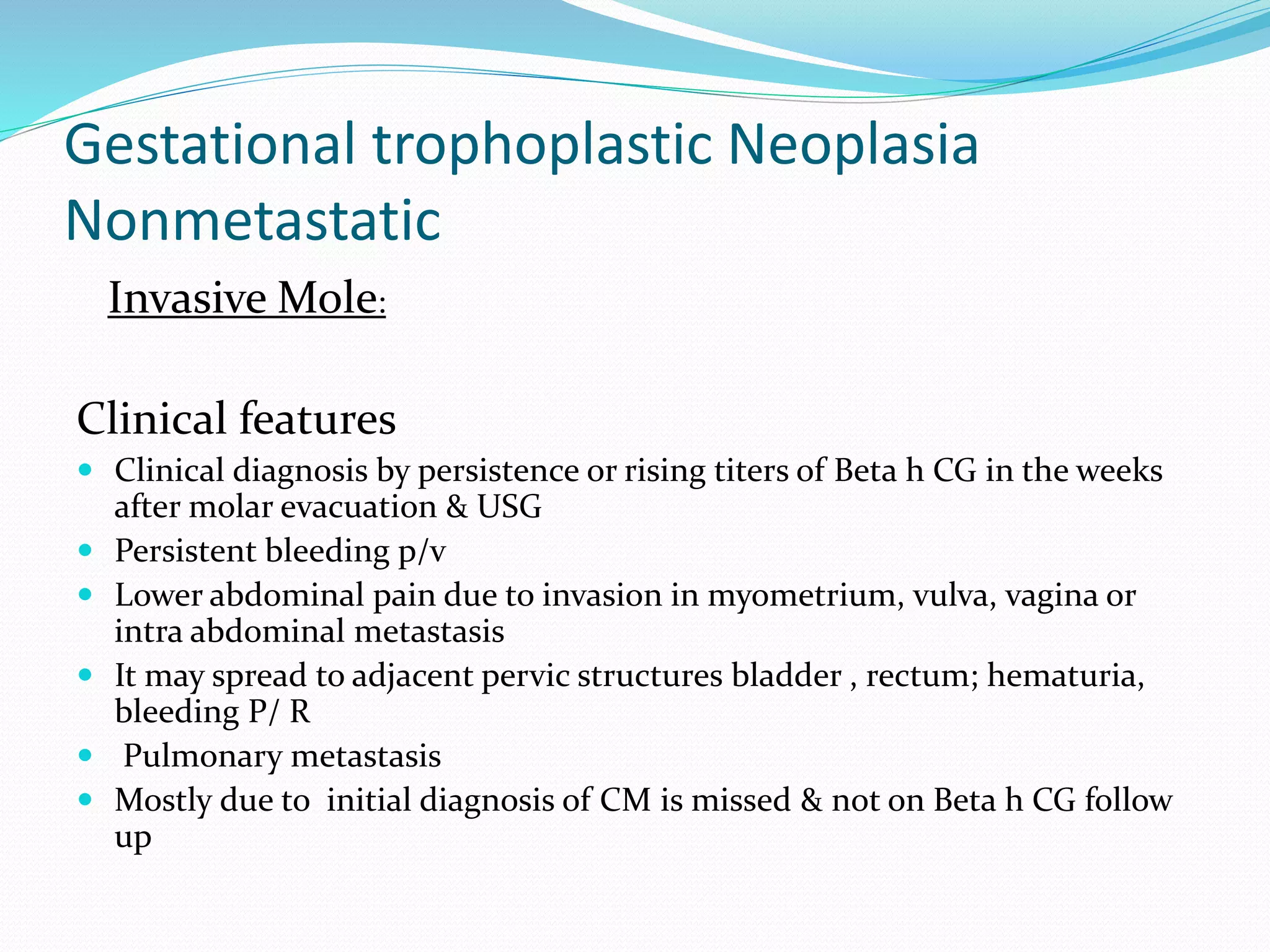 Gestational trophoblastic diseases | PPTX