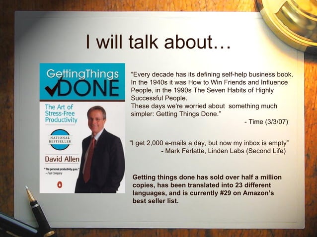 Getting Things Done - Intro | PPT