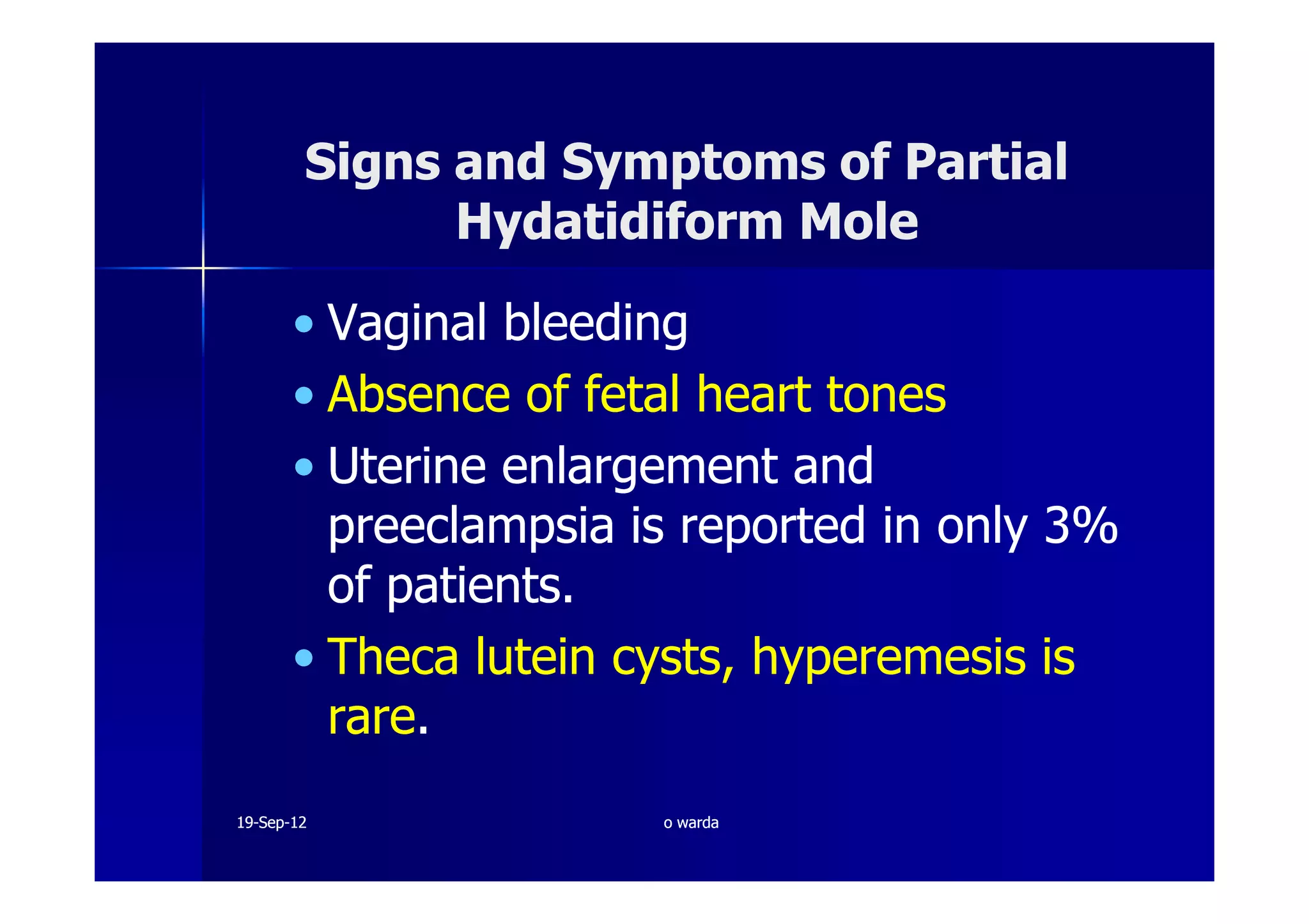 gestational trophoblastic disease GTD | PDF