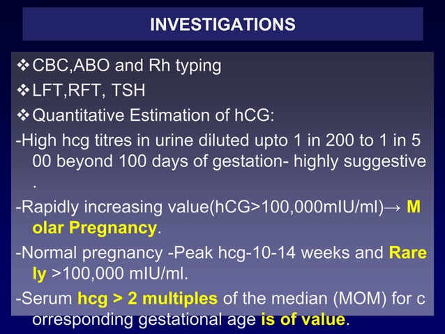 Gestational Trophoblastic Disease - Obstetrics | PPTX
