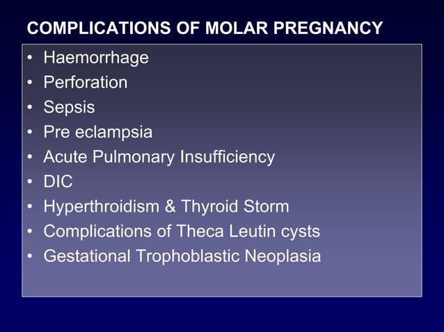 Gestational Trophoblastic Disease - Obstetrics | PPTX