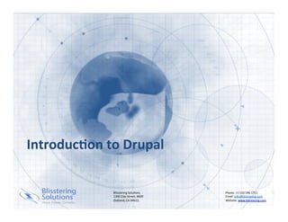 Drupal Global Training Day by Drupal Mumbai 6th Sep - Drupal Intro | PDF