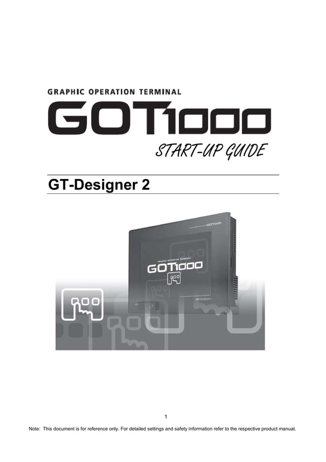 Gt designer 2 for startup guide | PDF