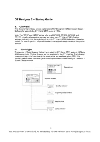 Gt designer 2 for startup guide | PDF