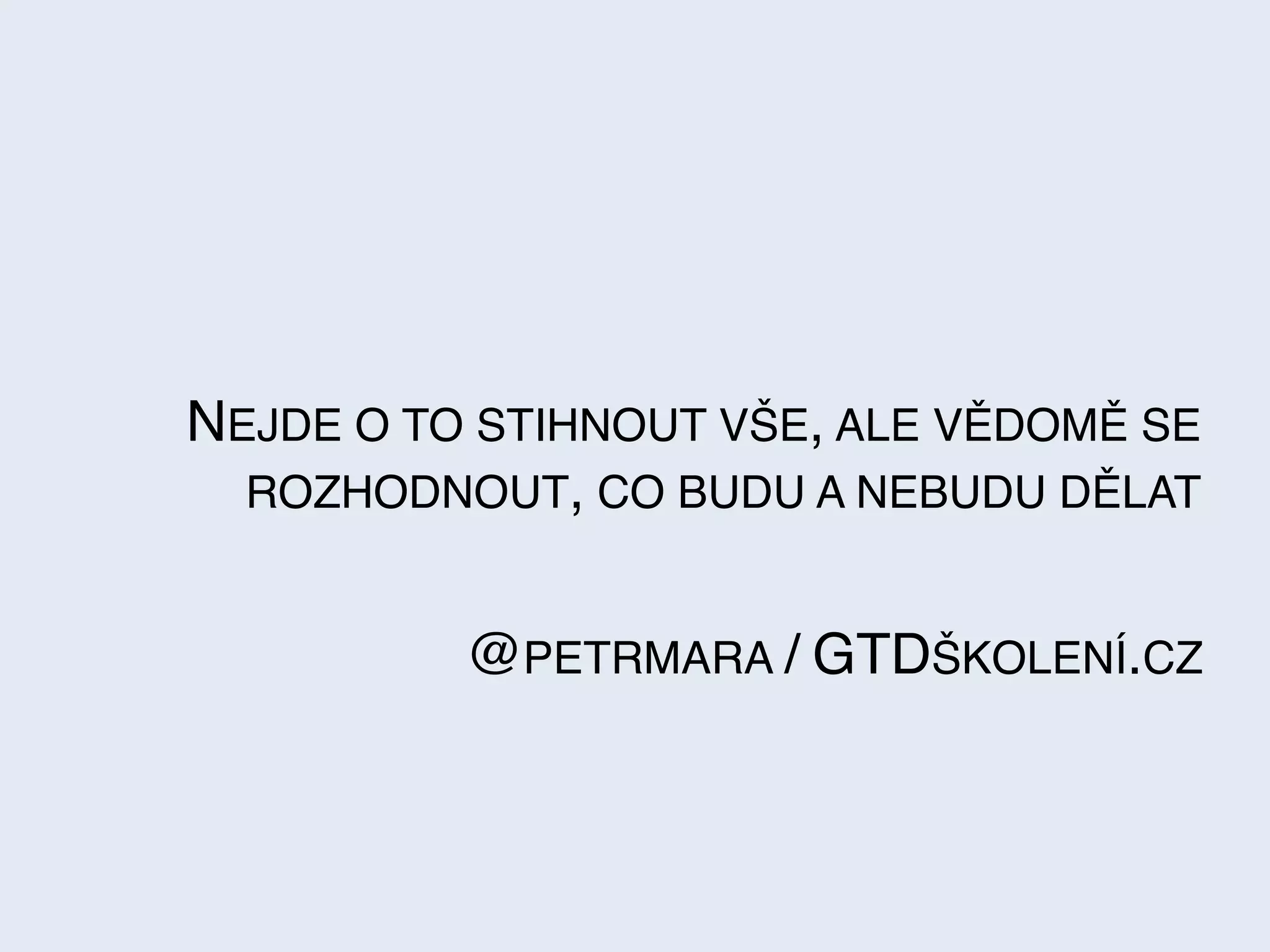GTD prezentace prague.the-hub.net