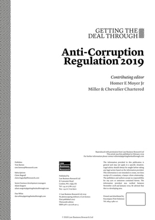 GTDT Anti-Corruption Regulation Ireland 2019 | PDF
