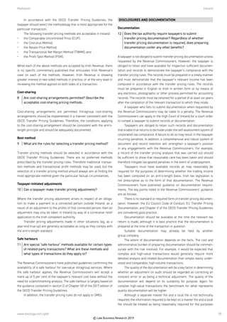 Getting the Deal Through: Transfer Pricing | PDF