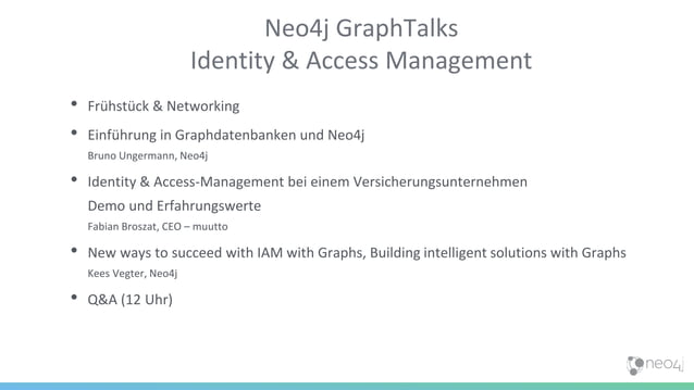 Neo4j GraphTalk Düsseldorf - Einführung in Graphdatenbanken und Neo4j | PPT