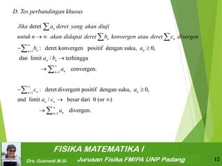 Ppt deret tak hingga, dan serat berpangkat | PPT