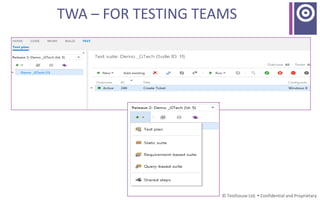 Microsoft ALM Support - Testing Perspective | PPT