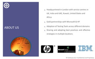 Microsoft ALM Support - Testing Perspective | PPT