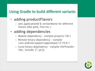 What’s new for Android Developers in 2015 - Material Design, Android Studio, Gradle | PPTX