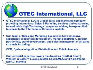 Gtec International Ppt Rtl 4 16 11 Modified Mr | PPT | Sales | Business