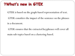 Graph-Based Technique for Extracting Keyphrases In a Single-Document ...