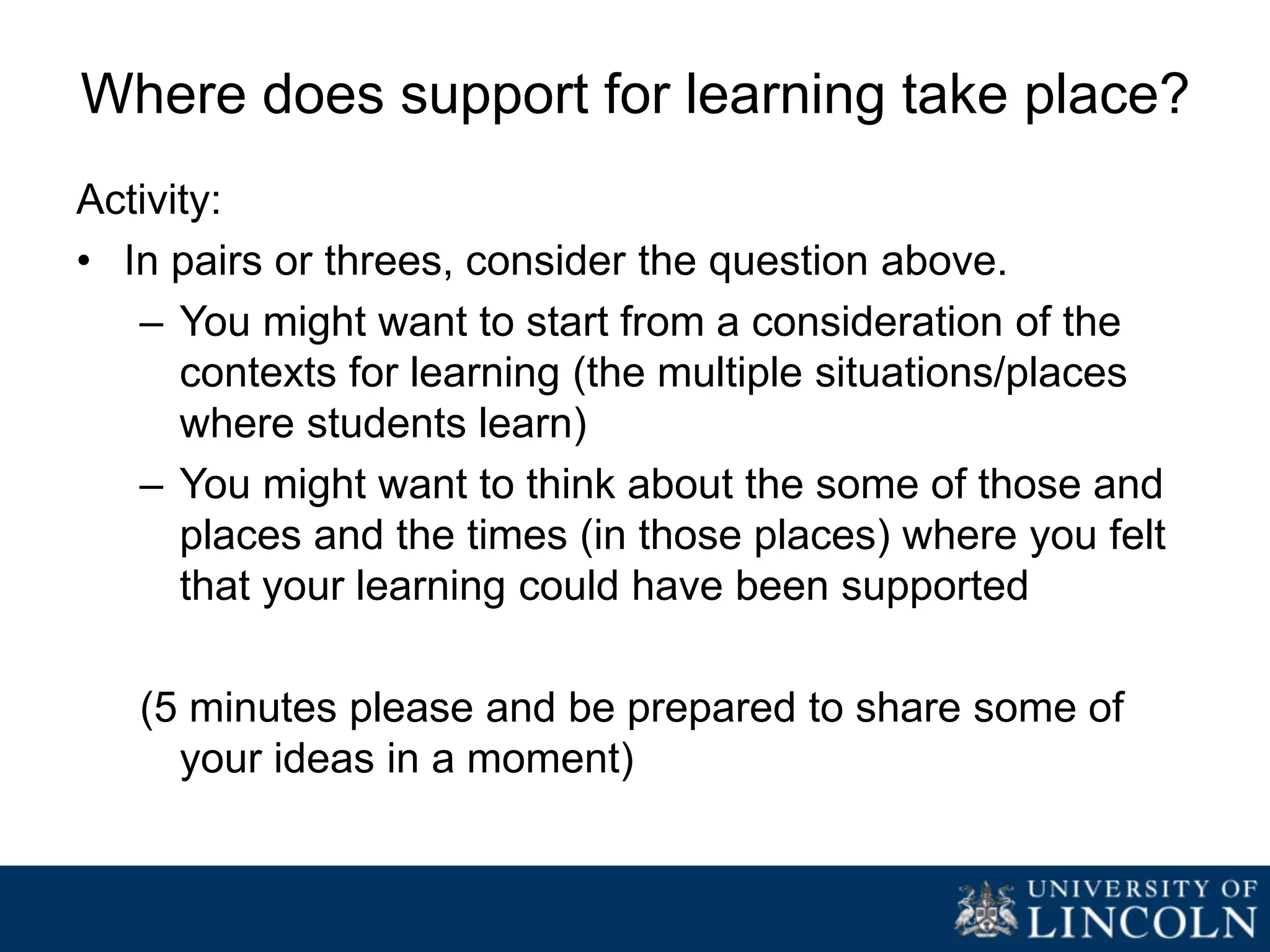 Designing Effective Learning Environments for Graduate Teacher ...