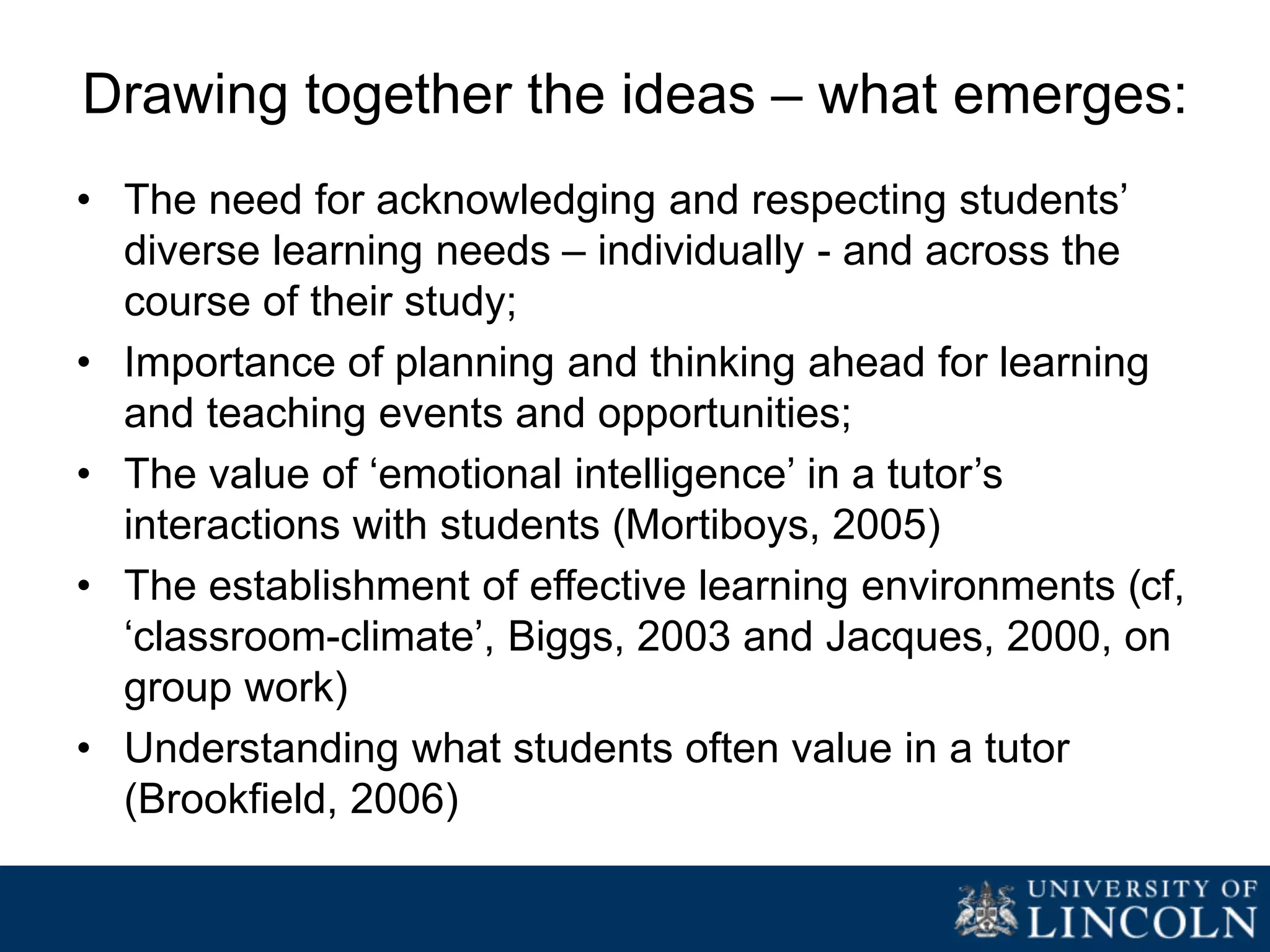 Designing Effective Learning Environments for Graduate Teacher ...