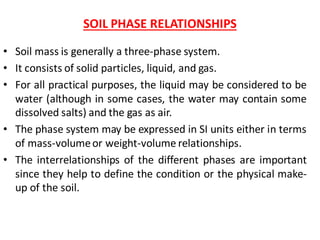 Introduction and soil phase relationships(Geotechnical Engineering) | PDF