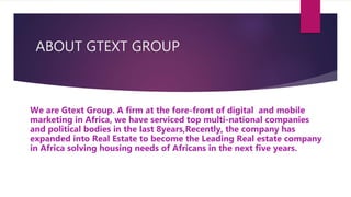 Gtext homes products presentation jan 2017 | PPT