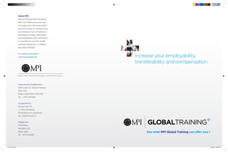 MPI Global Training Flyer Overwiew Programmes | PPT