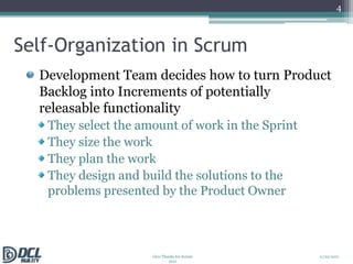Give Thanks for Scrum 2011 Transparency and Micromanagement | PPT