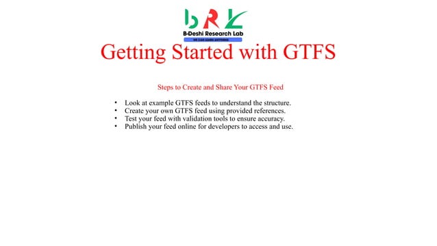 GTFS Data Made Simple: A Practical Guide to Transit Feed Specification and Performance Analysis.pptx