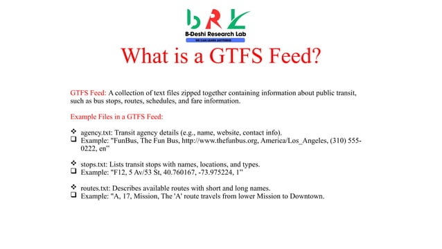 GTFS Data Made Simple: A Practical Guide to Transit Feed Specification and Performance Analysis.pptx