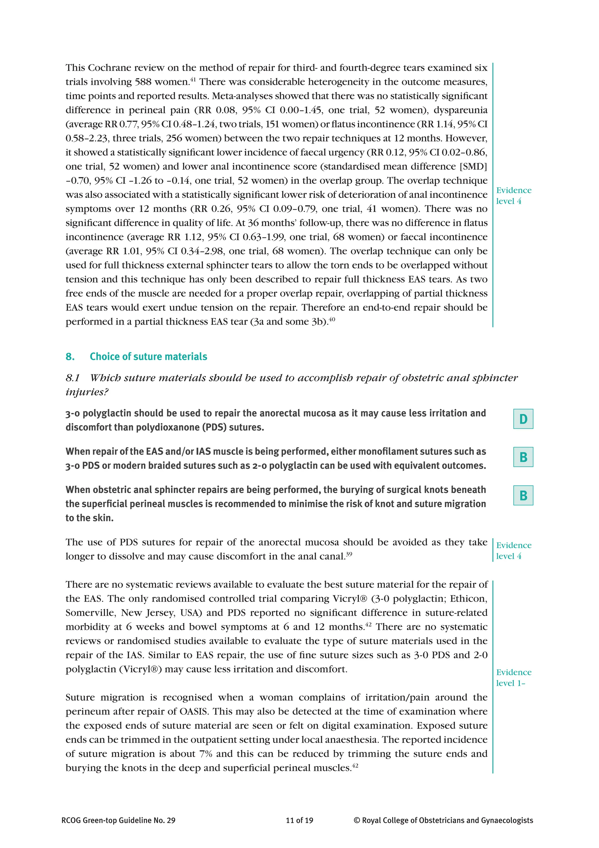 The management of third and forth degree perineal tears | PDF