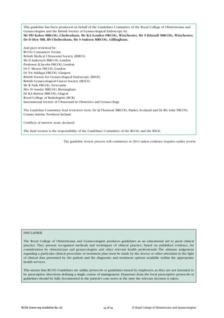 gtg_62 premenopasual ovarain cysts.pdf | Menopause | Endocrine and Metabolic Diseases