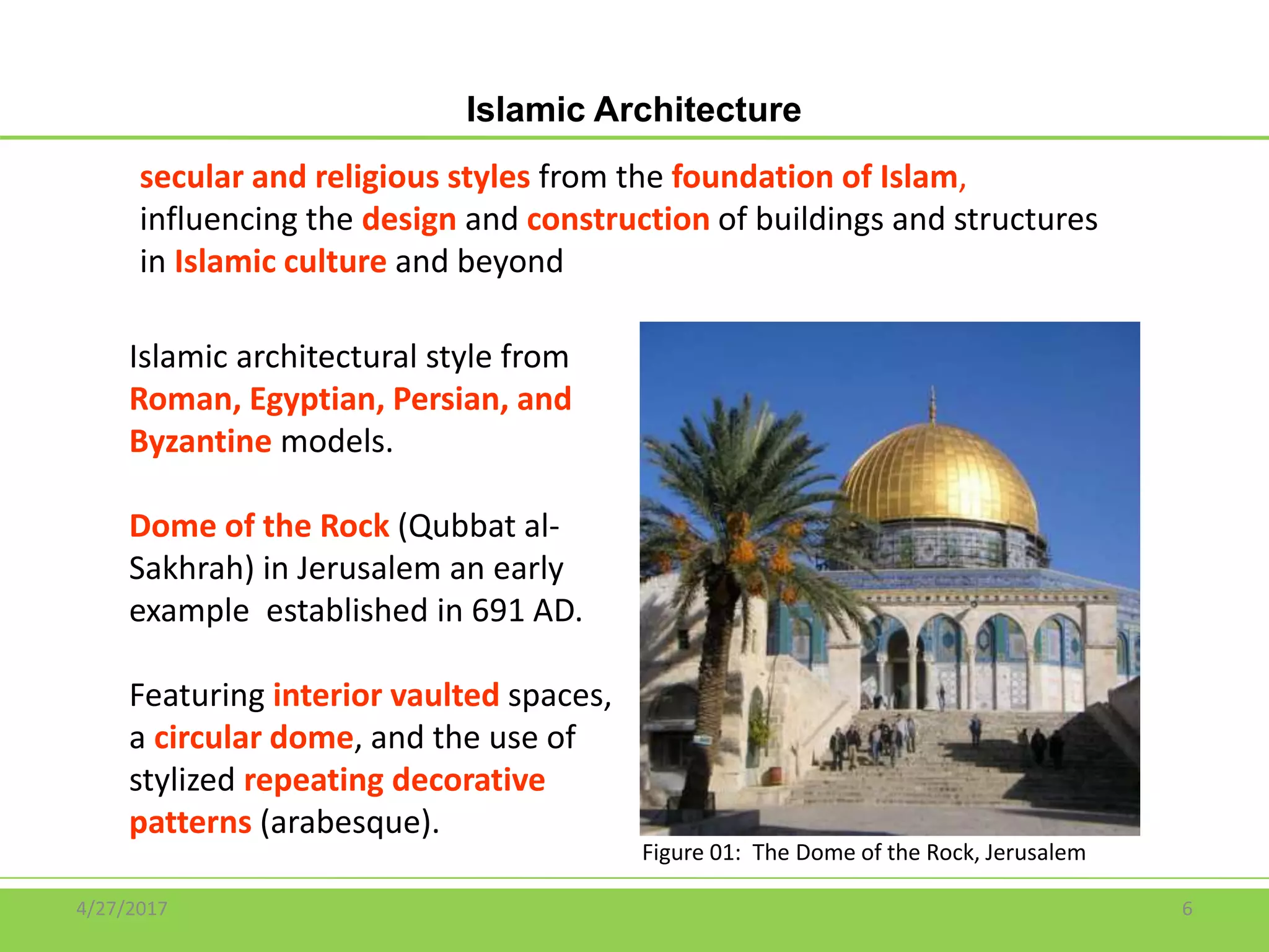 Lecture 01_Islamic Architecture in India | PPTX