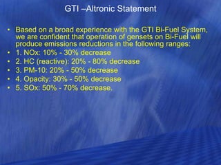 Altronic GTI Bi fuel System | PPT