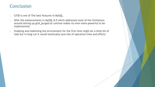 MySQL GTID Concepts, Implementation and troubleshooting | PDF