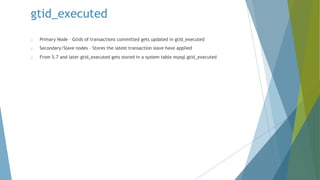 MySQL GTID Concepts, Implementation and troubleshooting | PDF